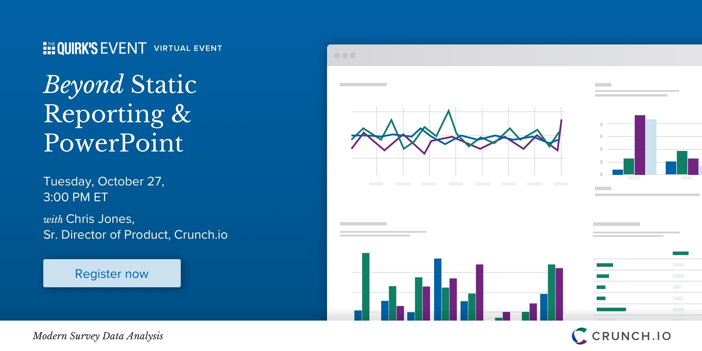 Quirks Virtual 2020 | Crunch.io Session