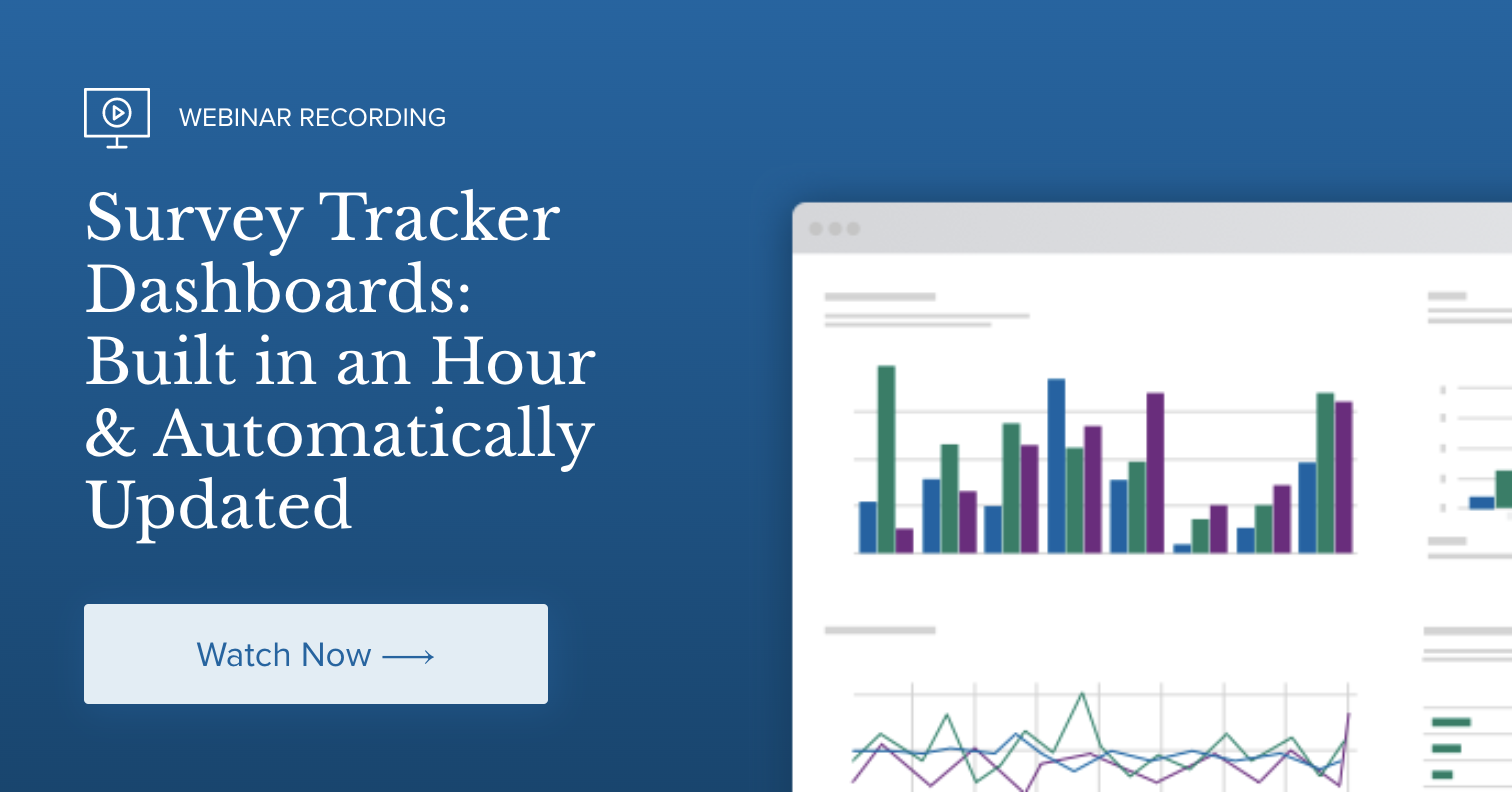 Webinar Recording | Survey Tracker Dashboards: Built in an Hour ...